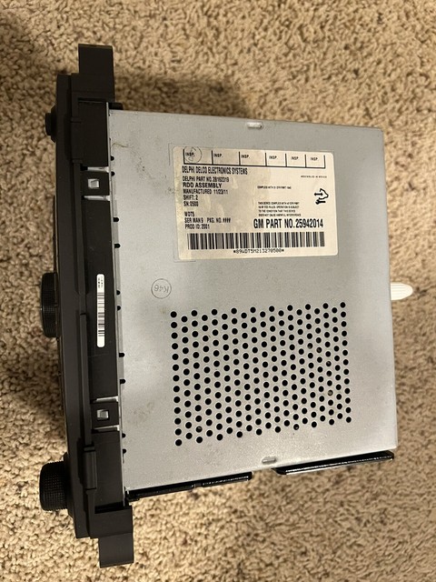 GMC Chevrolet Delphi Delco Radio Truck Van Black Original GM Part No ...