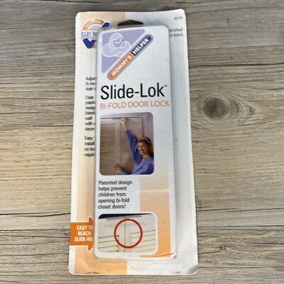 Mommy's Helper Slide-lok bi-fold door lock avoid pinched fingers safety ...