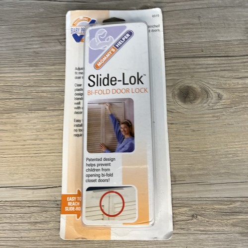 Mommy's Helper Slide-lok bi-fold door lock avoid pinched fingers safety ...