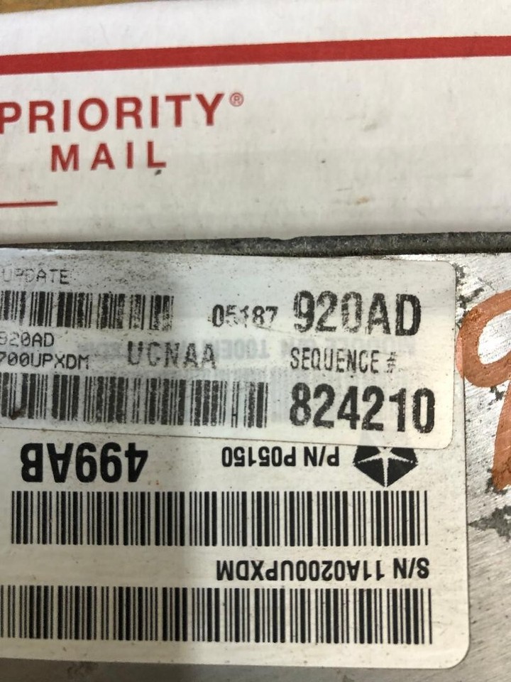 2010 10 DODGE RAM 1500 4.7L V8 ENGINE COMPUTER MODULE ECM PCM ECU ...