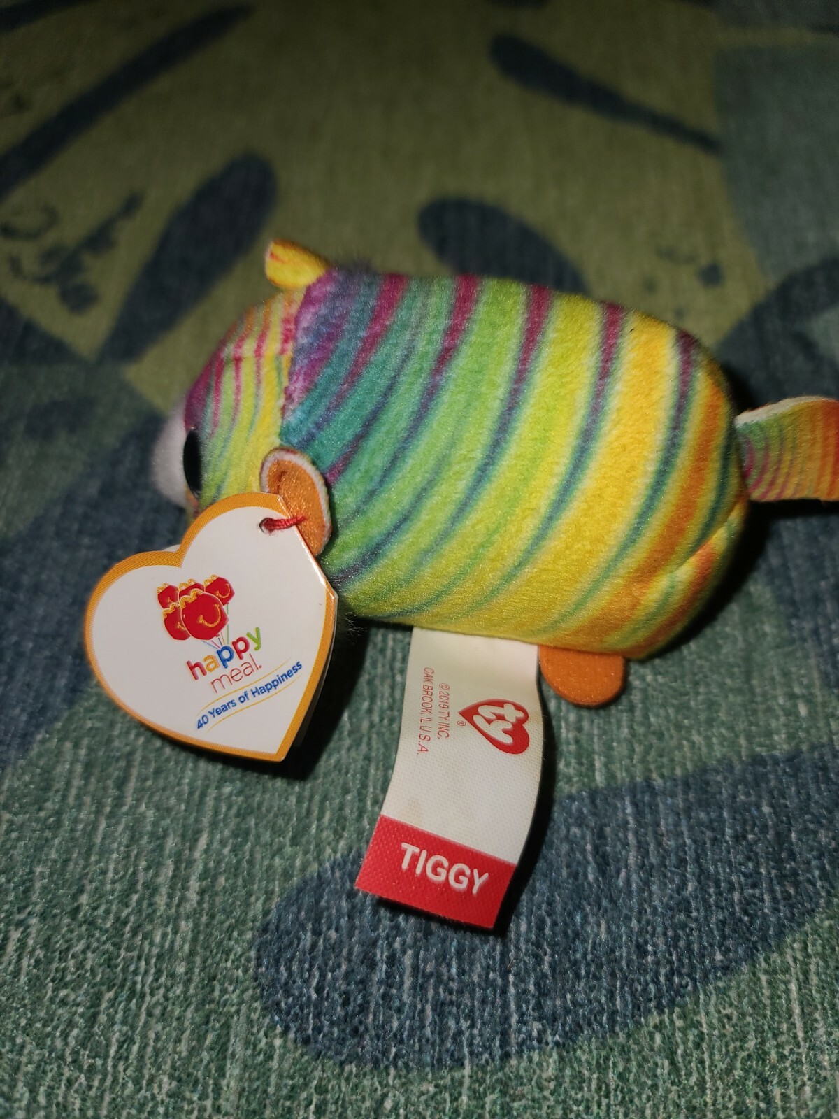 McDONALDS TY TEENY TYs BEANIE BOOS Tiggy # 5 Tiger Plush Doll Happy ...