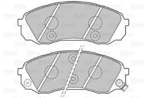 Front Disc Brake Pad Set VALEO Fits HYUNDAI KIA H-1 Cargo Travel ...
