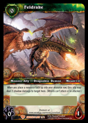 WoW TCG Loot Mount - Feldrake / Teufelsdrache - World of Warcraft ...