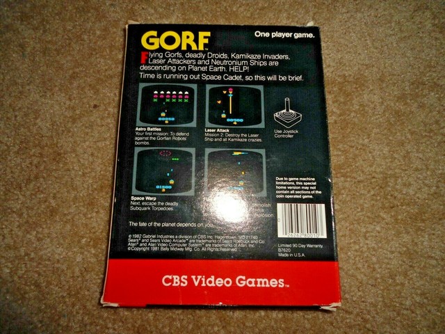 GORF (Atari 5200, 1983) for sale online | eBay
