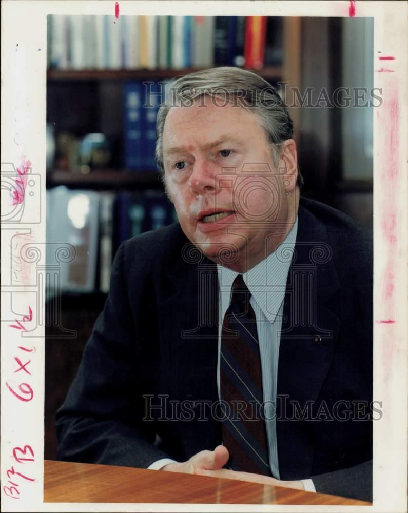 1990 Press Photo Harold Hook of American General Insurance Company ...