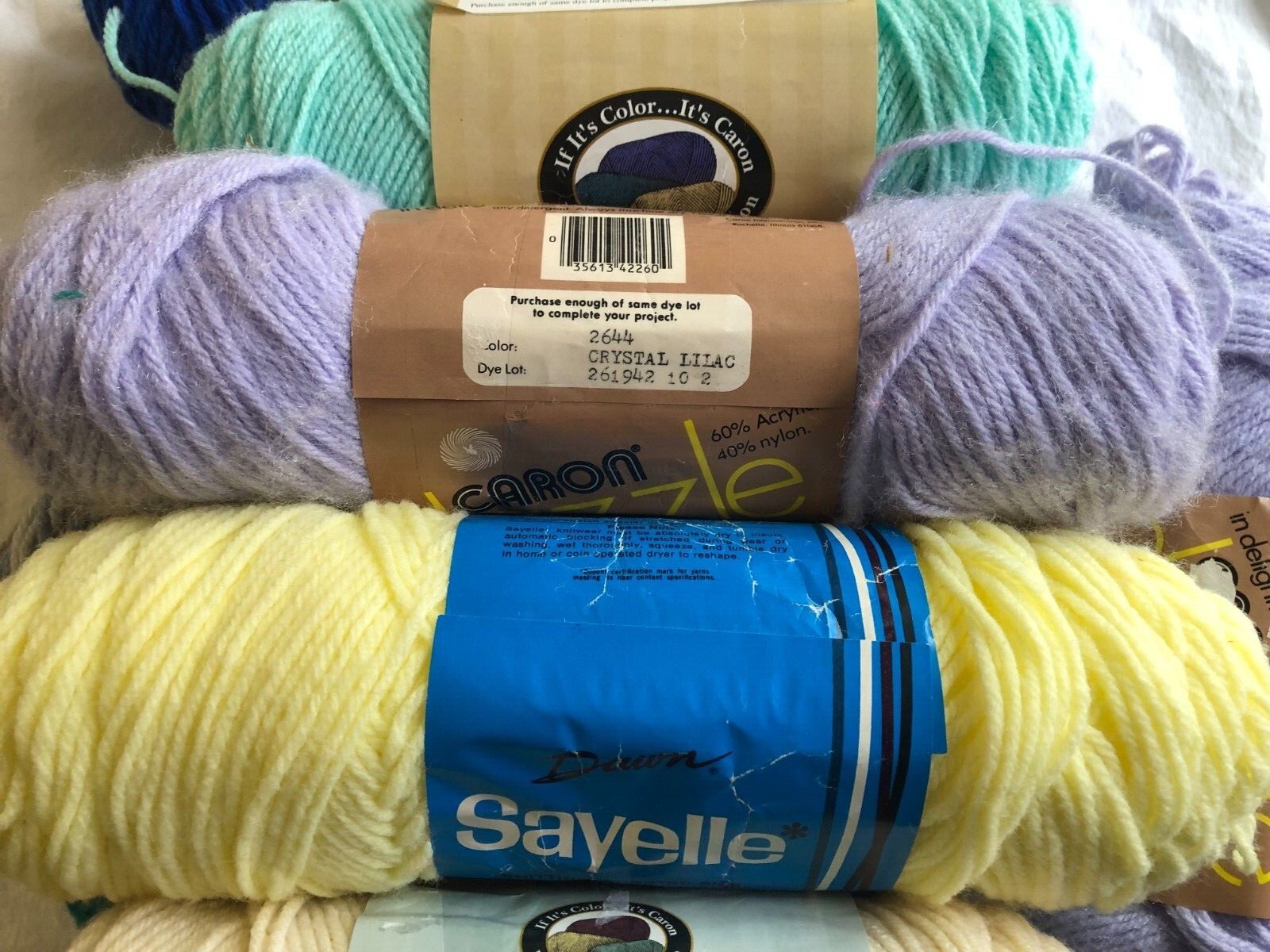 SAYELLE, WINTUK, DAZZLEAIRE-Caron, Lion Brand, American Thread Yarn | eBay