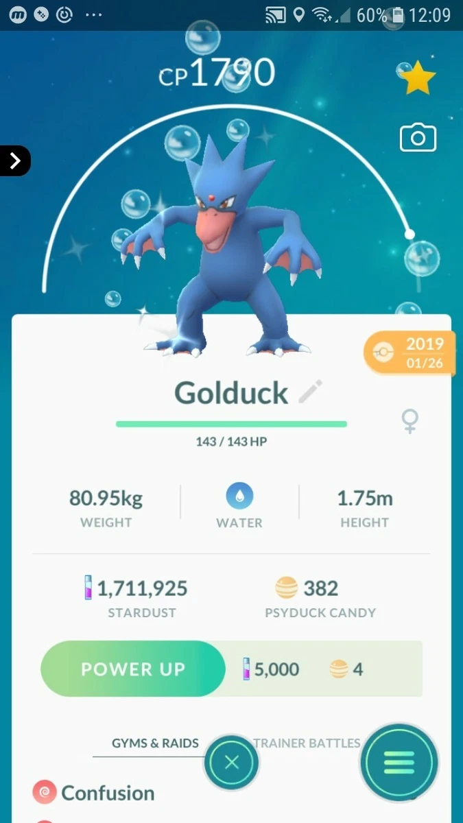 Pokemon Psyduck Evolution Chart