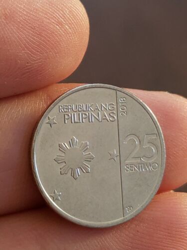 COIN REPUBLIC OF THE PHILIPPINES 25 SENTIMO 2018 KM# 299 XF Kayihan ...