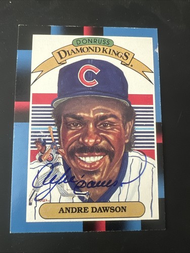 1987 Andre Dawson Autographed Diamond King | eBay UK