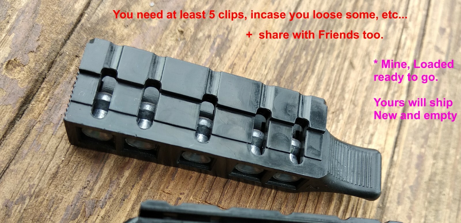 Crosman CLIPs .177 Pellet 5 Rounds for Crosman Rifle M4 & others ...