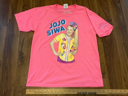 Jojo Siwa Dream Tour 2019 Girls T Shirt Pink Size Youth Large | eBay