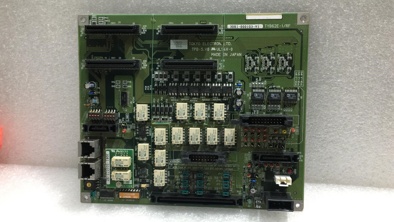 TEL TOKYO TPB-S.V0 3D81-000103-V1 TYB62E-1/RF BOARD | eBay
