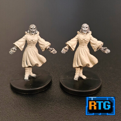 D&D Lot of 2 Miniatures - Deathlock Wight #18 - Dungeons and Dragons ...