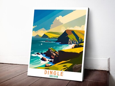 Dingle Peninsula, Ireland 40x50cm Stretched Travel Canvas Wall Art ...