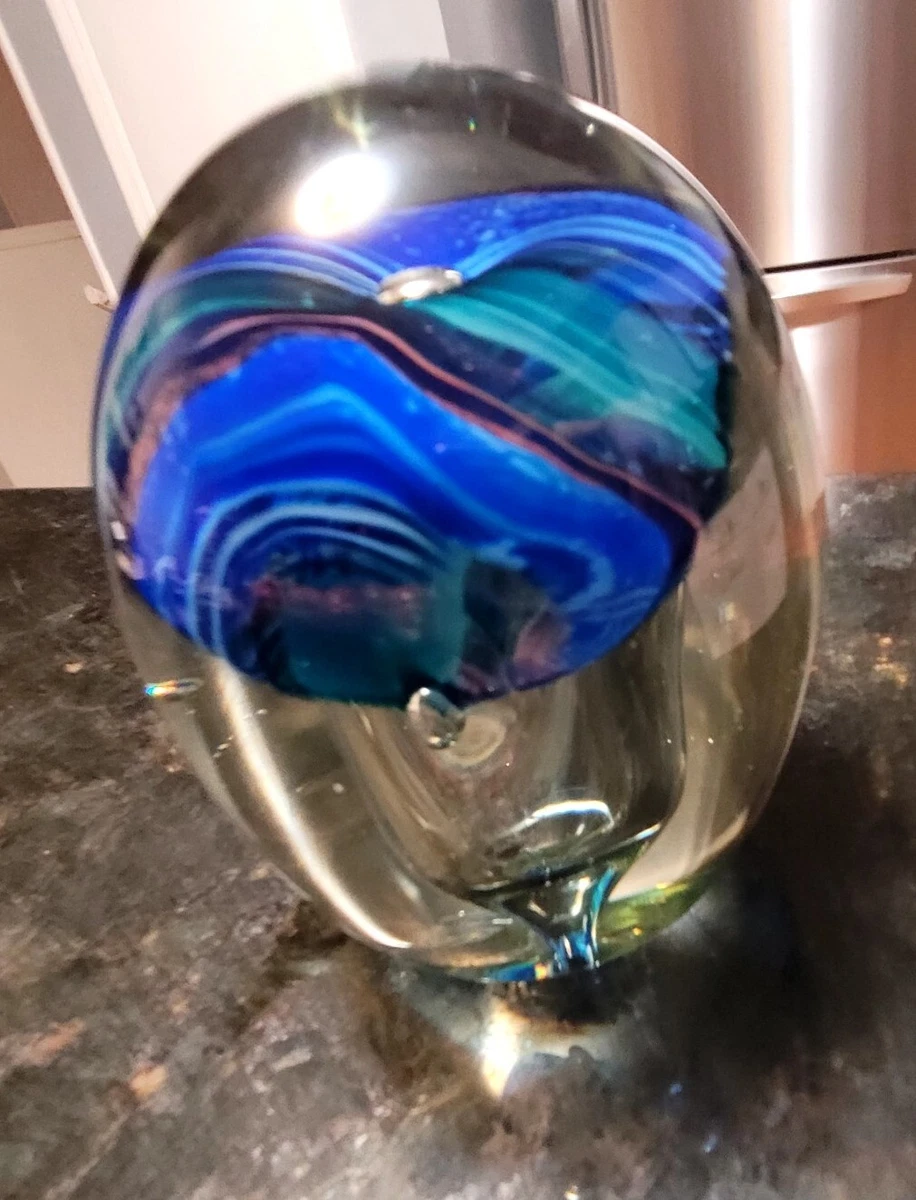 Shattered Glass Paperweight 1984