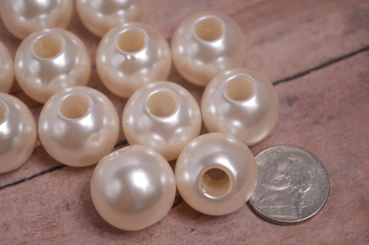 10pc Medium Core Bead for Boho Beadmaking-20mm-Resin-Large 7mm Hole ...