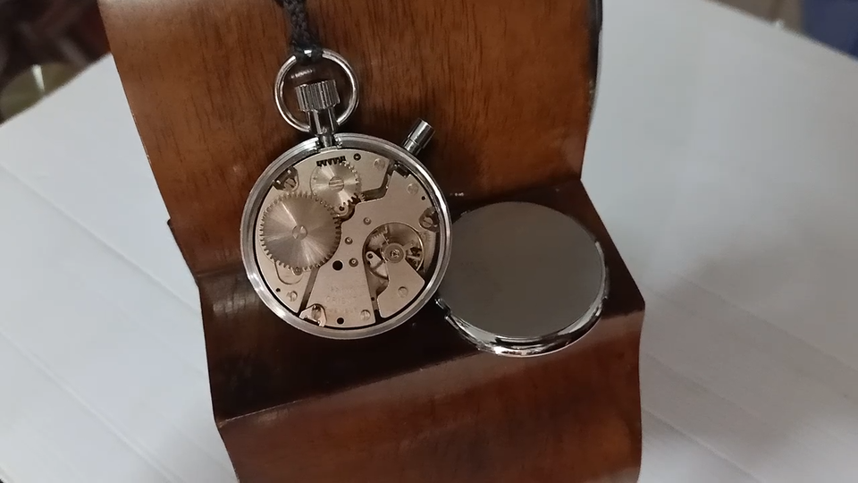 ORIGINAL VINTAGE ORIENT POCKET STOP WATCH VERY NICE AND PERFECT WORKING ...