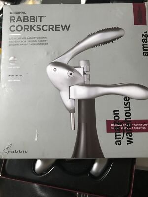 Metrokane RABBIT Corkscrew Wine Bottle Opener and Foil Cutter. Open Box ...