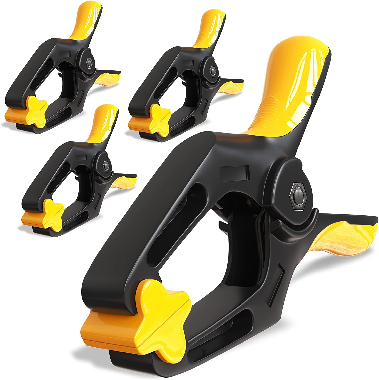6 Inch Spring Clamps Heavy Duty - 4 Pack Large Plastic Clamps for ...