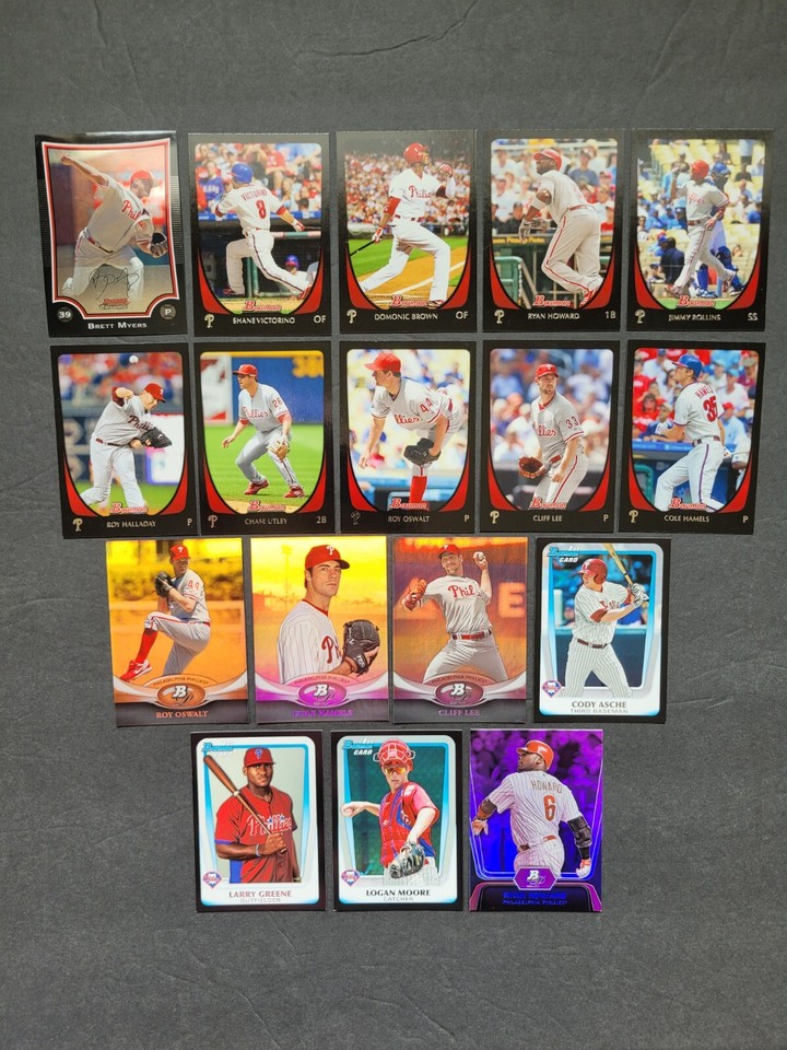PHILADELPHIA PHILLIES CARDS You Pick TOPPS BOWMAN 2007-2017 Rookies ...