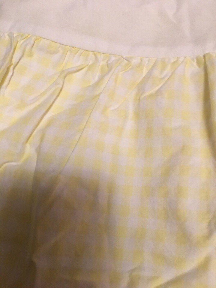 Twin Dust Ruffle Pale Yellow Plaid | eBay