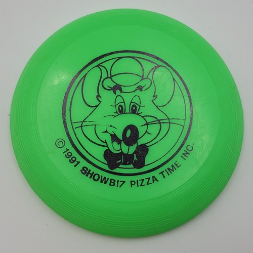 1991 Vtg CHUCK E CHEESE Mini FRISBEE 3.5" Flying Disc Showbiz Pizza ...