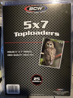 5 Loose BCW 5X7 Postcard Photo Toploader Topload Holder 1TLCH5X7 | eBay ...