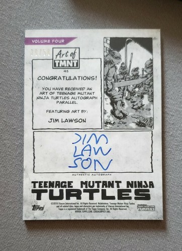 2019 Art of TMNT Autographs Purple #45 Jim Lawson SN 39/50 | eBay