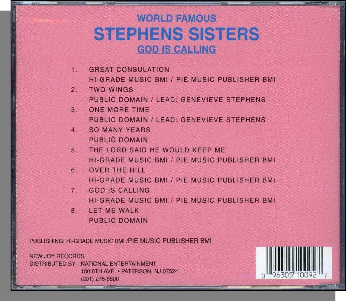 World Famous Stephens Sisters - God Is Calling - New Gospel Music CD ...