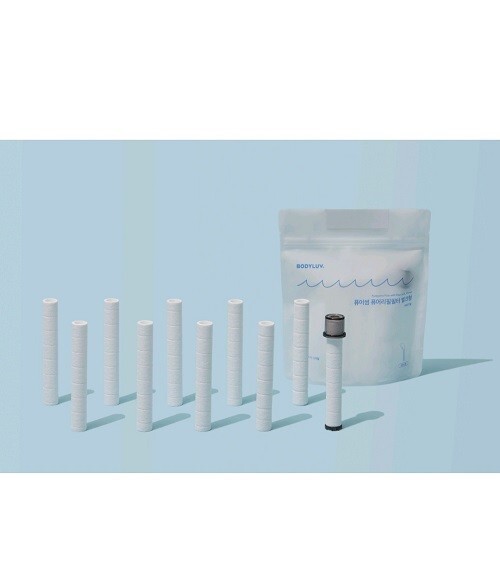 BODYLUV Puresome Pure Refill Filter 10ea Shower head only + Plastic Cap ...