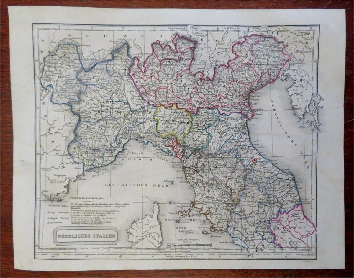 Tuscany Map ITALY:Toscana