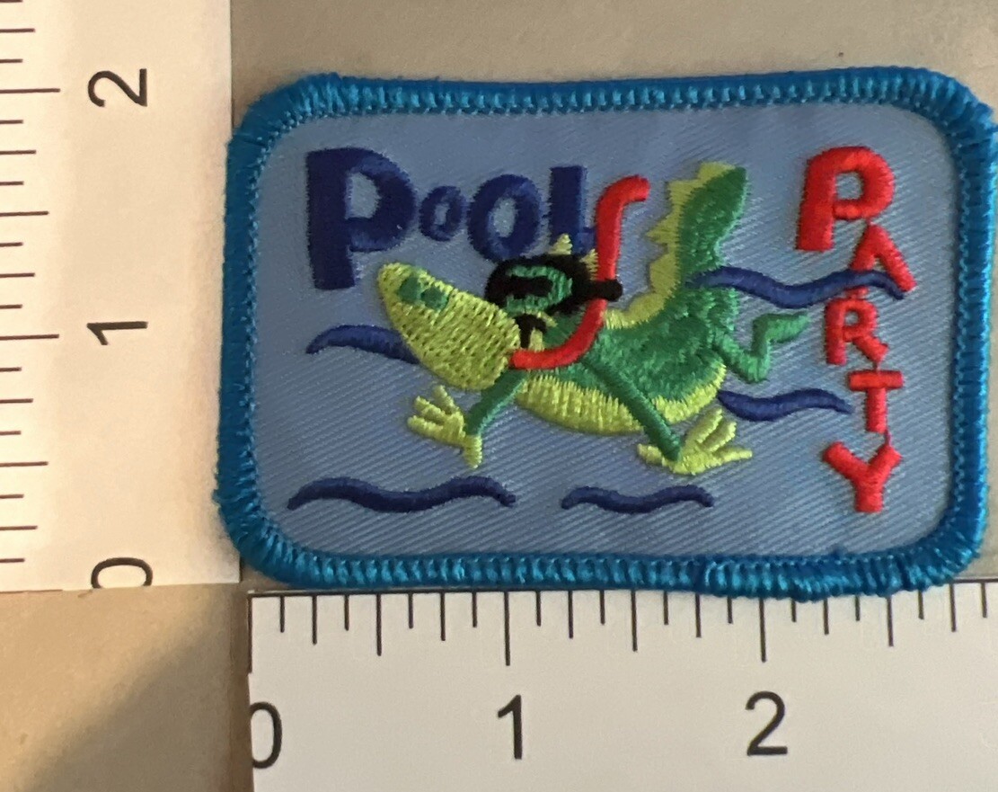 Pool Party Patch Girl Scout, Boy Scout, Patch Collectors, Activity ...
