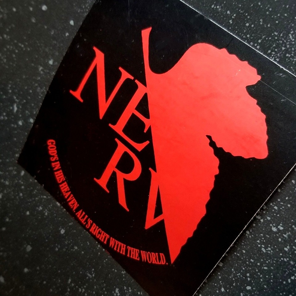 Evangelion NERV Logo 4 x 4" Waterproof Vinyl Anime Sticker [💪 HQ ...