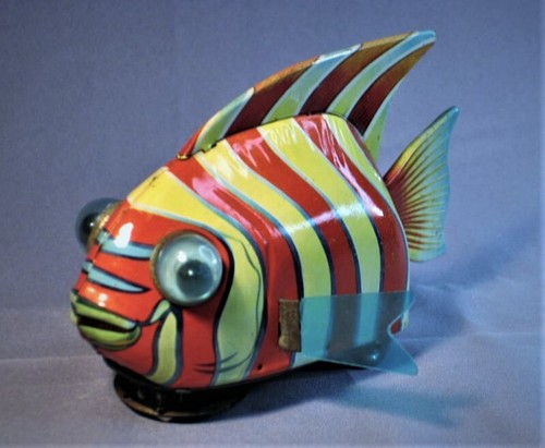 Vintage Tin Toy Crank Wind Up Fish -- Made in Japan | eBay