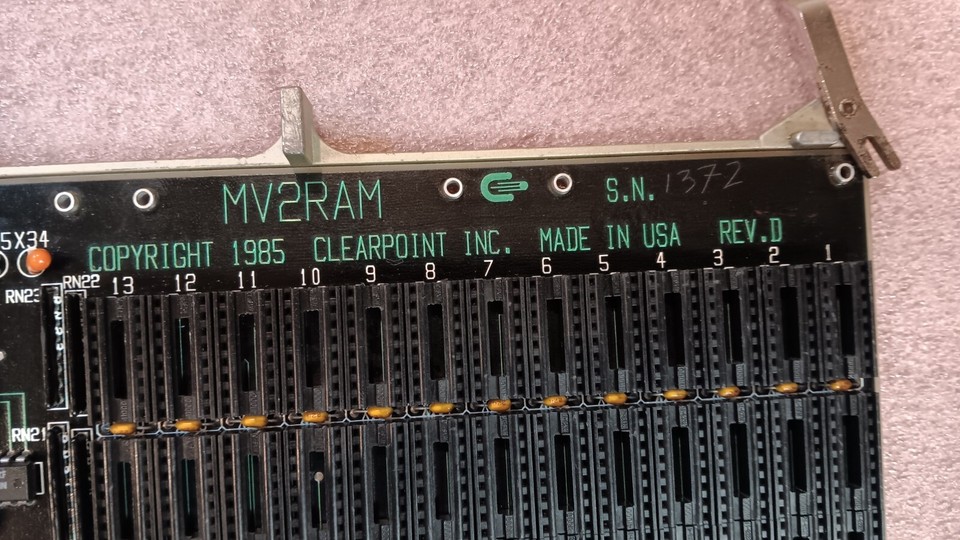 Vintage DEC/CLEARPOINT INC. MV2RAM Memory Board Microvax II (B2) | eBay