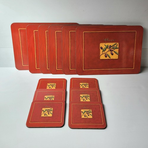 Jason - 6 Placemats, 6 Coasters OLIVIANO Heat Resistant To 110°C #D2776 ...