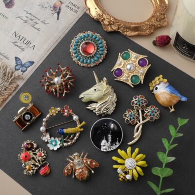 Women Vintage Plant Animal Brooch Pins Badges Corsage Elegant Pin | eBay