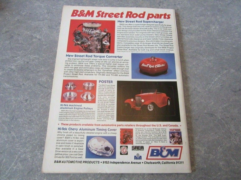 ROD ACTION Magazine, FEBRUARY 1987 SHOVEL NOSE STREET ROD '32 PACKARD ...
