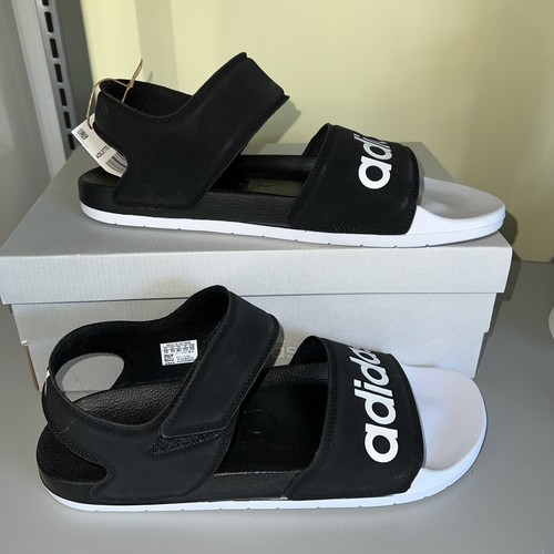 adidas Adilette Men's Slide Sandal Size 13 - Black & White (F35416) for ...