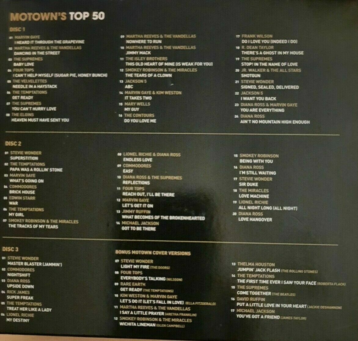 Motown "50/yesterday-today-forever" 3 cd box set C114 | eBay UK