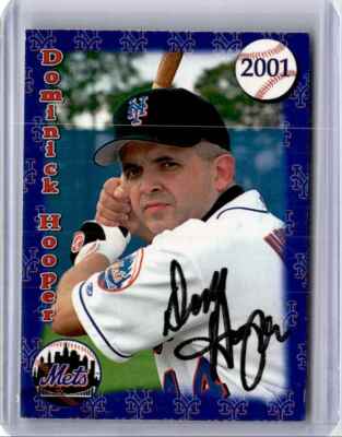 2001 Dream Week Dominick Hooper Auto Baseball Card New York Mets | eBay