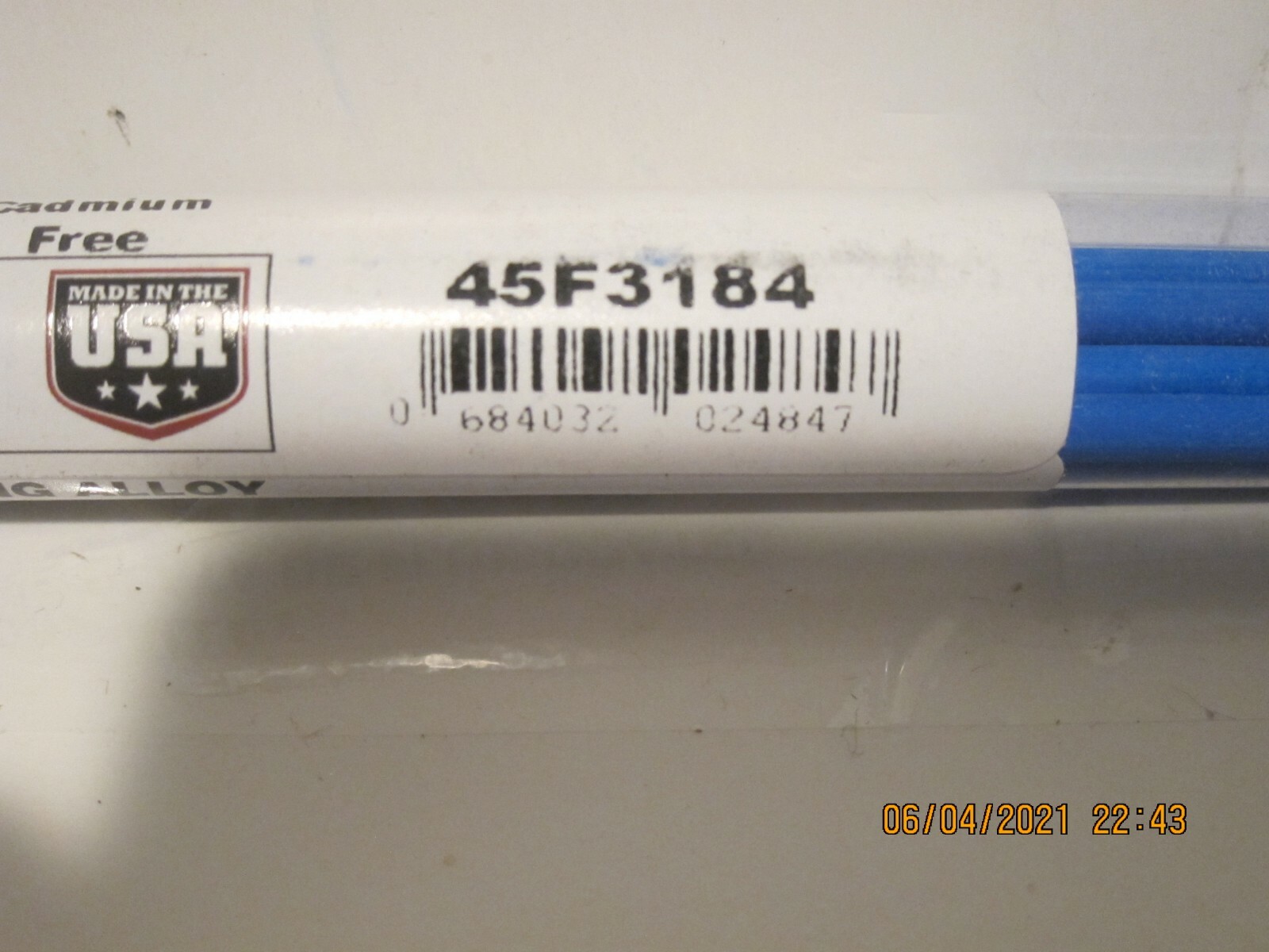 SAFETY-SILV 45FC Brazing Rods 45%Silver-Harris-4oz(9Rods)1tube-FLUX ...