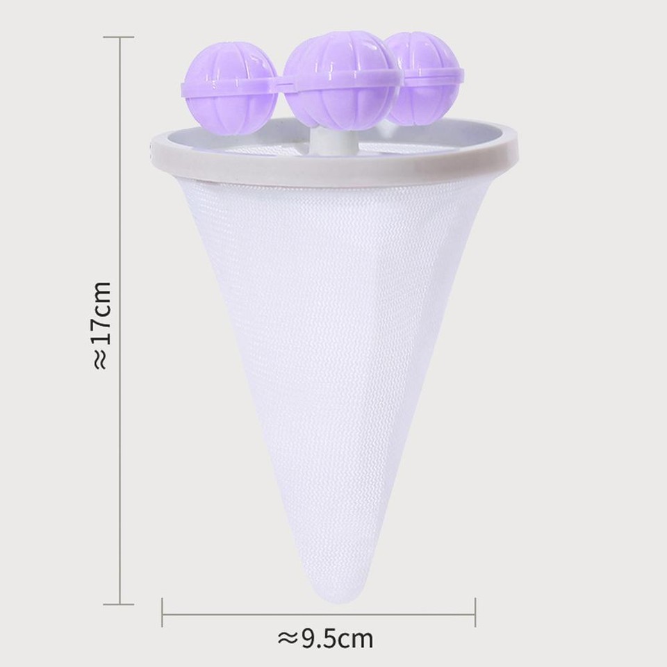 Laundry Mesh Reusable Floating Lint Filter Mesh Bag Home Accessories ...