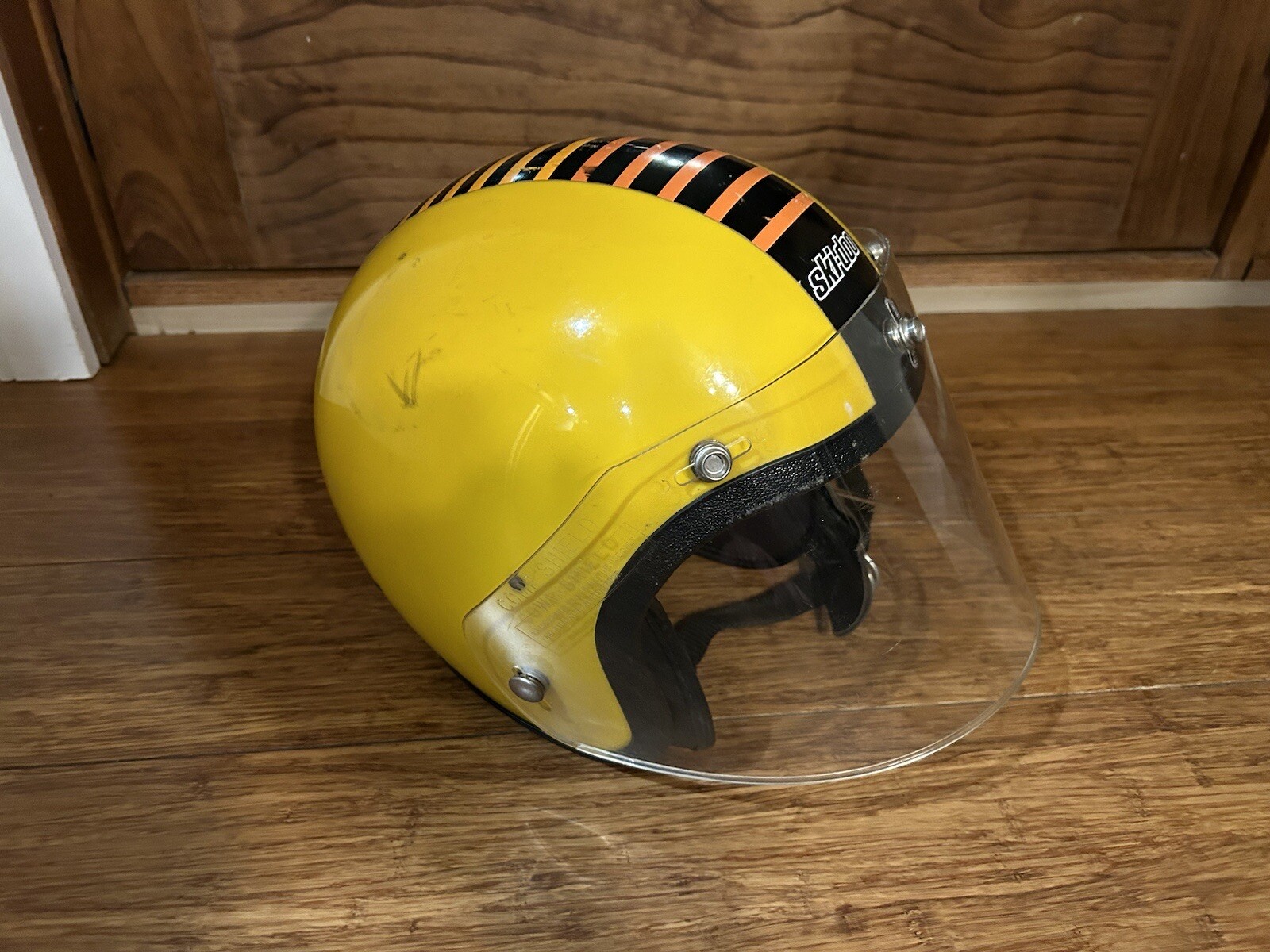 Vintage 1970s Ski-Doo Blizzard TNT Helmet | Yellow | Ski-Doo
