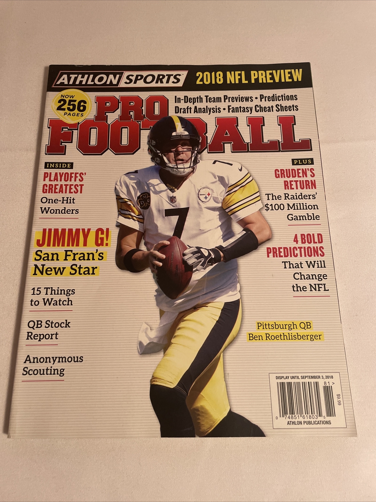 Athlon Sports Pro Football Magazine, 2018 NFL Preview,Ben ...
