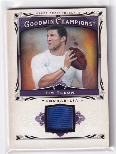 2013 Upper Deck Goodwin Champions - Memorabilia #M-TT Tim Tebow (MEM ...