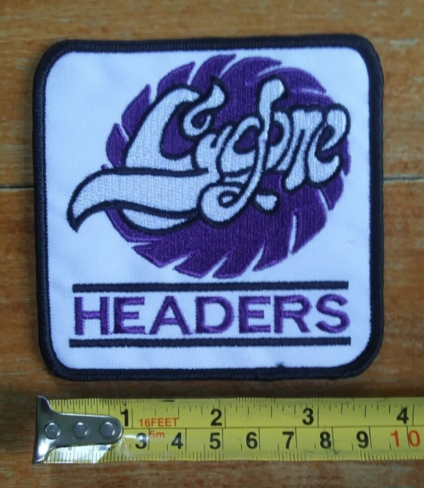 Vintage Style Cyclone HEADERS Gearhead Greaser Hot Rod Sew On Patch | eBay