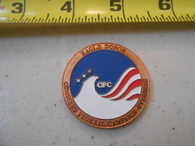 RARE CFC EAGLE DONOR COMBINED FEDERAL CAMPAIGN CHALLENGE COIN / MEDAL ...