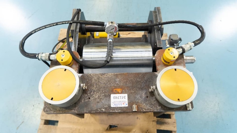 Motorized Roller Press Roll Mill With Pressure Controll By Enerpac Hand ...