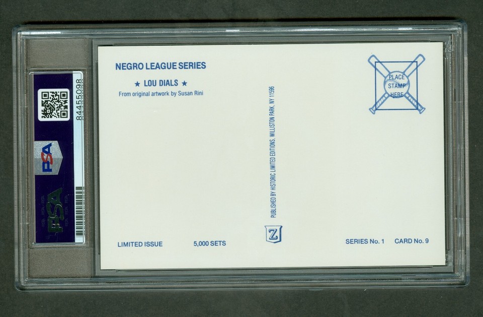 Mahlon Duckett Ron Lewis Negro League Postcard #11 PSA/DNA Encased ...